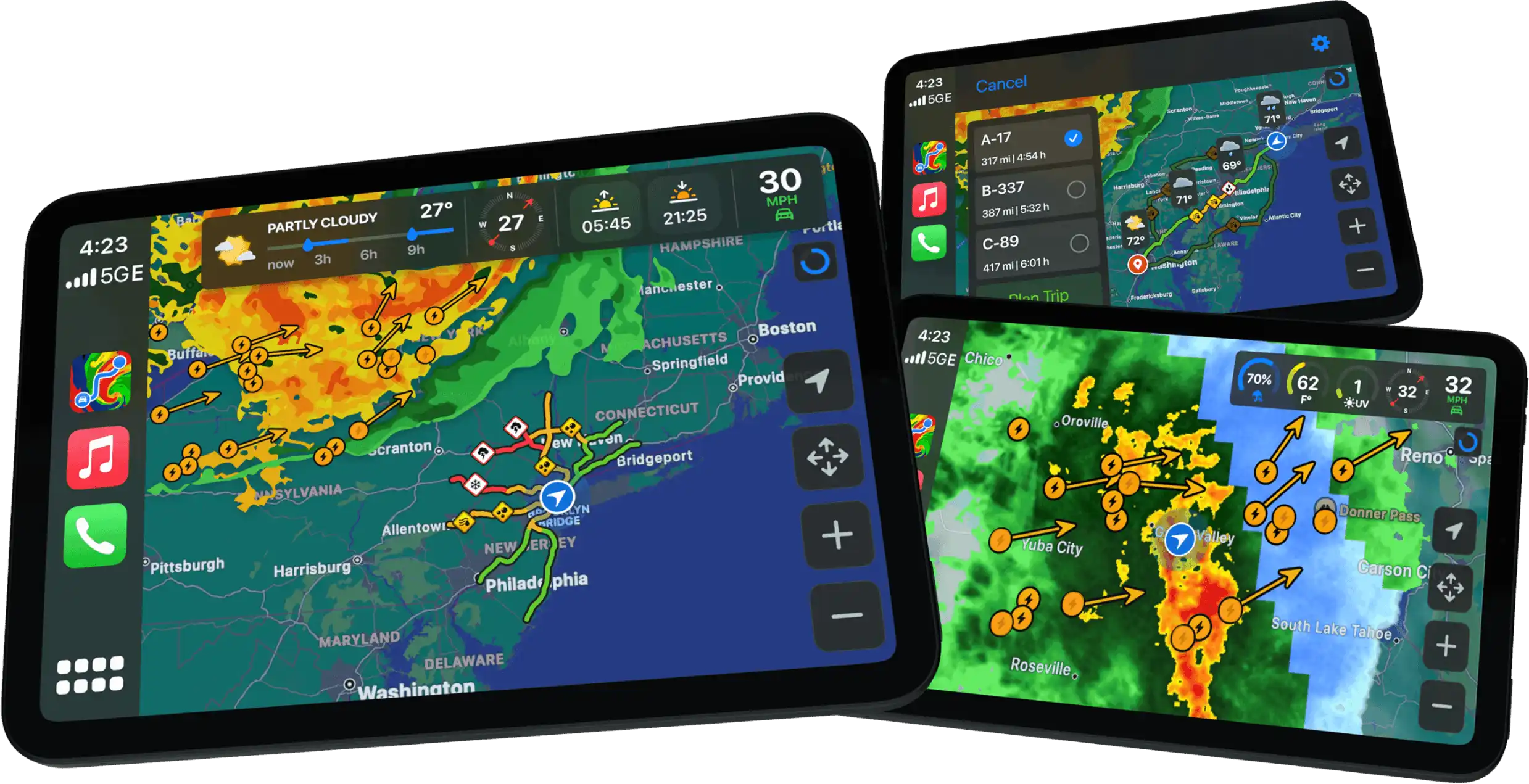 Weather Navigation: Live Radar & Road Conditions on CarPlay and Android ...